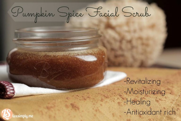 Homemade Pumpkin Spice Facial Scrub - Live Simply