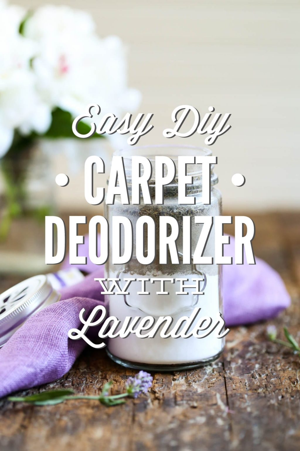 Easy DIY Carpet Deodorizer with Lavender - Live Simply