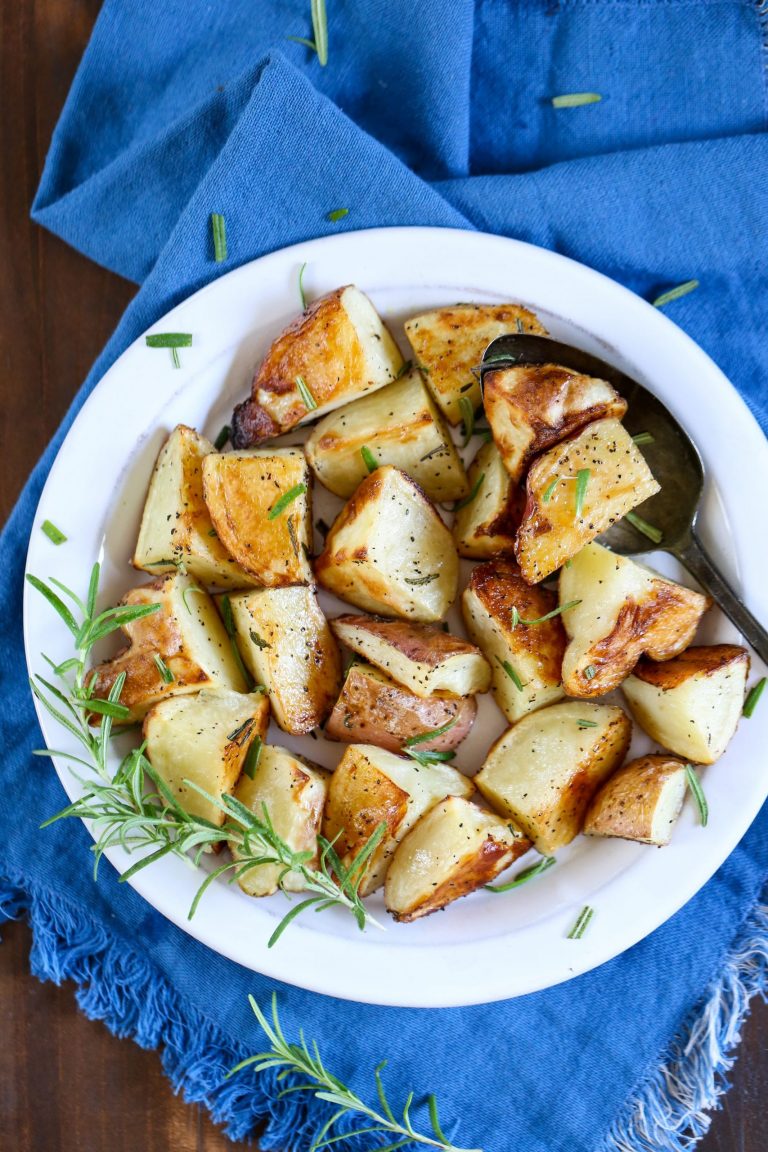 4-Ingredient Perfectly Roasted Rosemary Potatoes - Live Simply