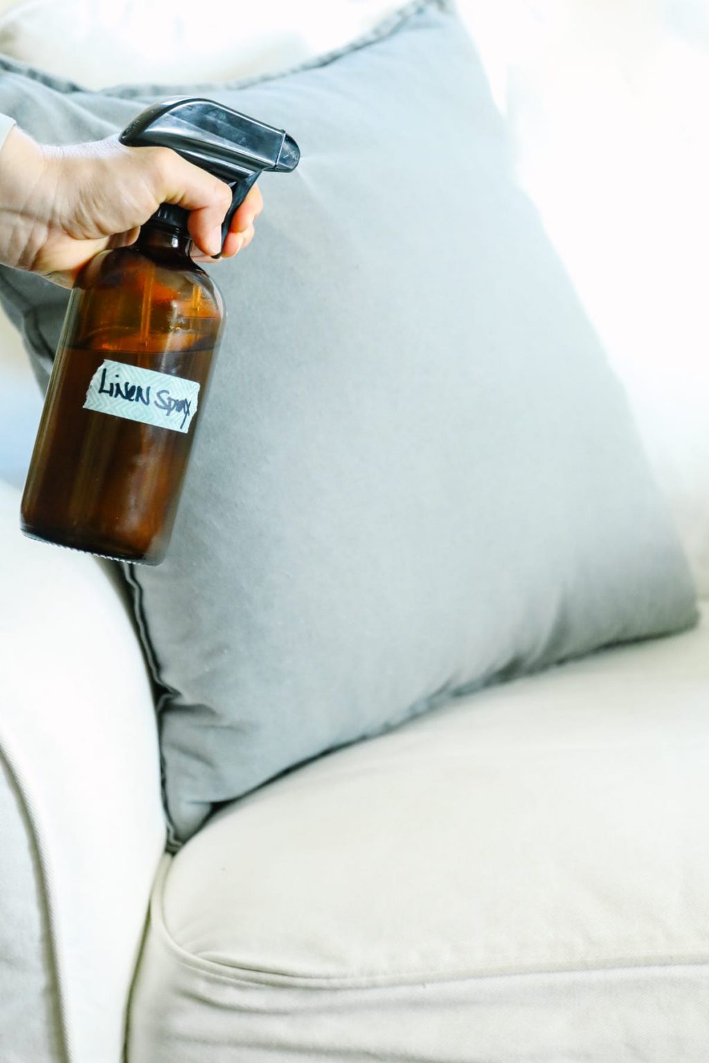 How to Make a Fabric Refresher Spray - Live Simply