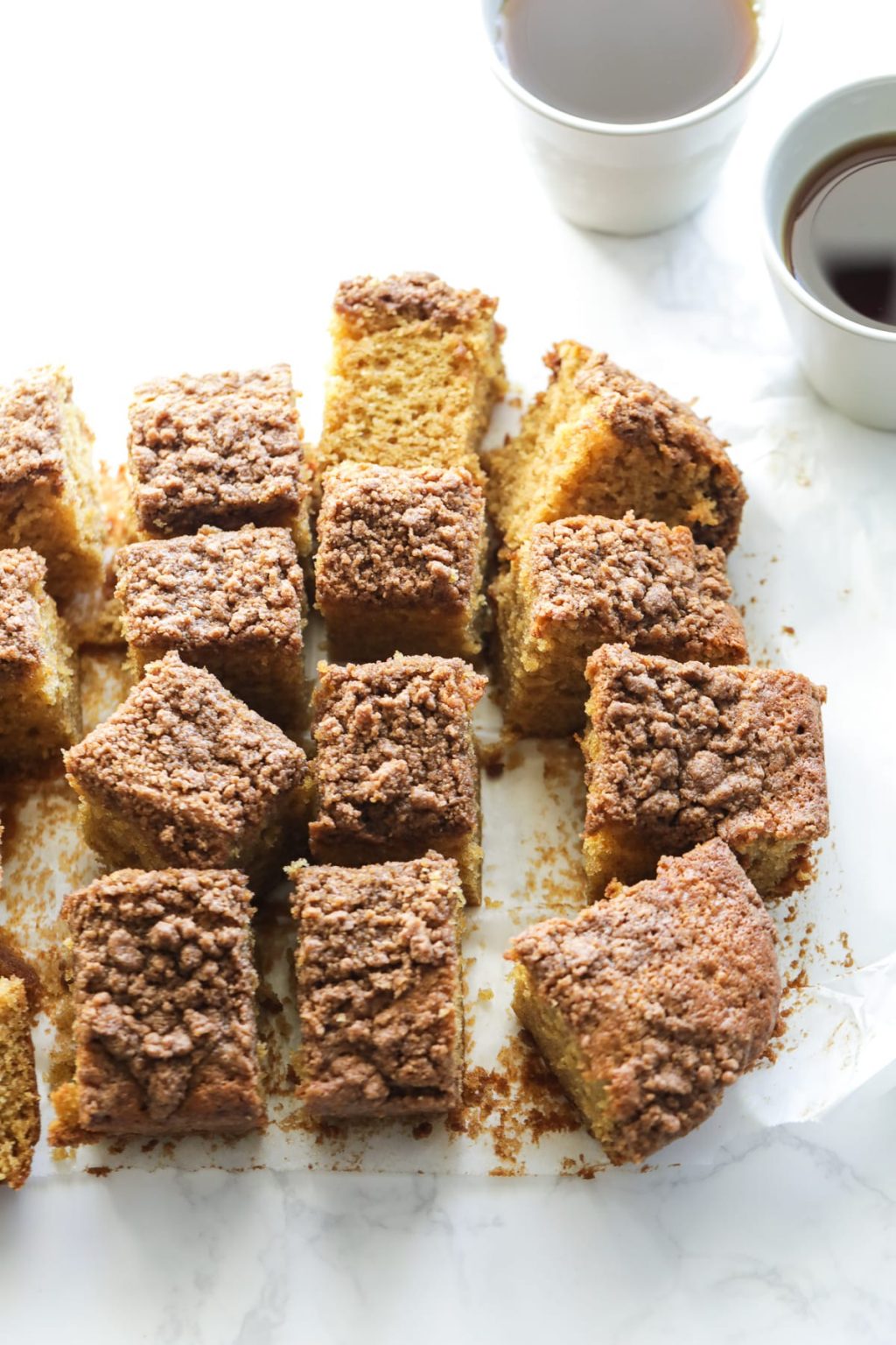 Easy Einkorn Coffee Cake with Cinnamon Streusel - Live Simply