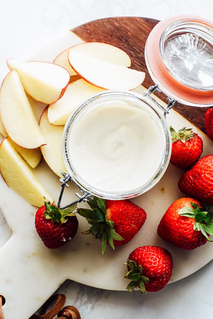 Easy Greek Yogurt Fruit Dip (Healthy 2-Minute Recipe) - Live Simply